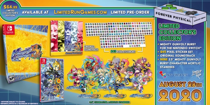 Mighty Gunvolt Burst Physical Edition Now Available For Preorder ...